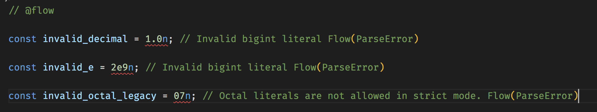 add support for new type: bigint · Issue #6639 · facebook/flow · GitHub
