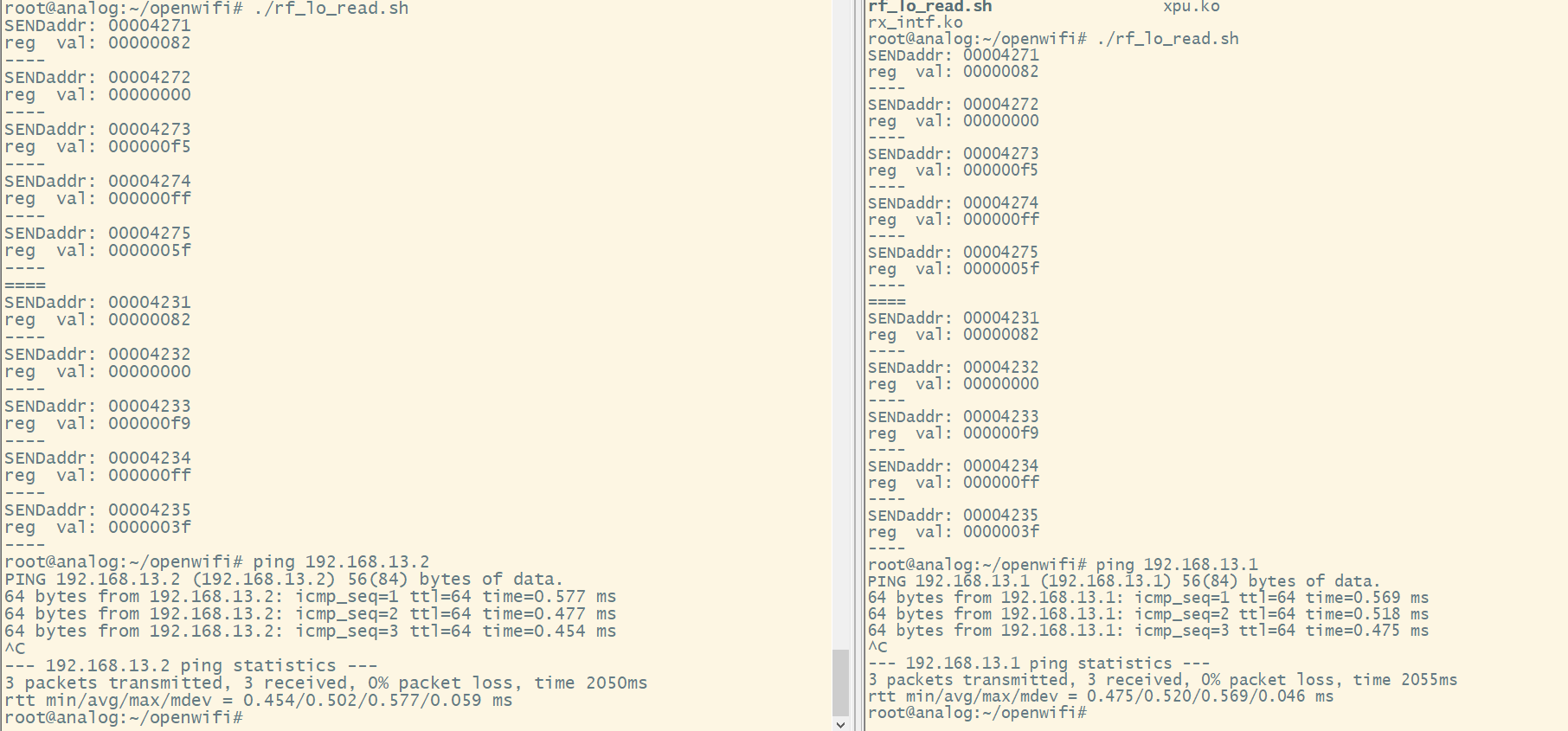 Ad9361 reg value, rx channel ,tx channel freq config · Issue #86 · open-sdr/openwifi · GitHub