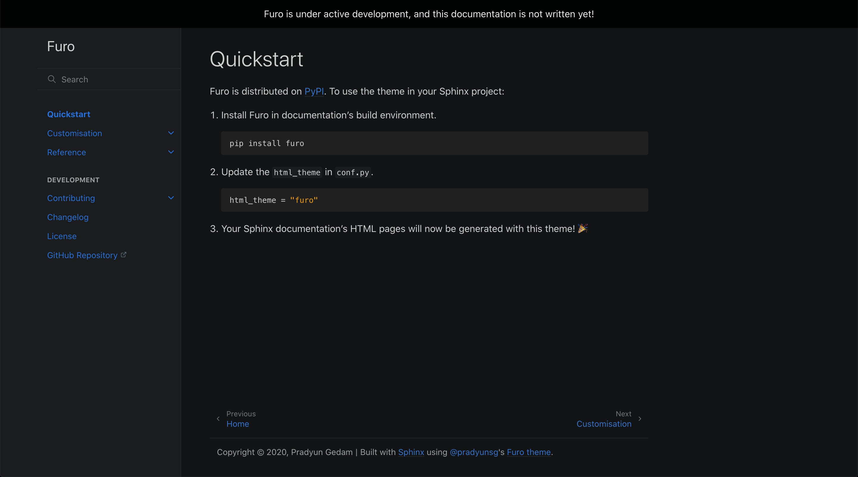Dark mode · Issue #13 · pradyunsg/furo · GitHub