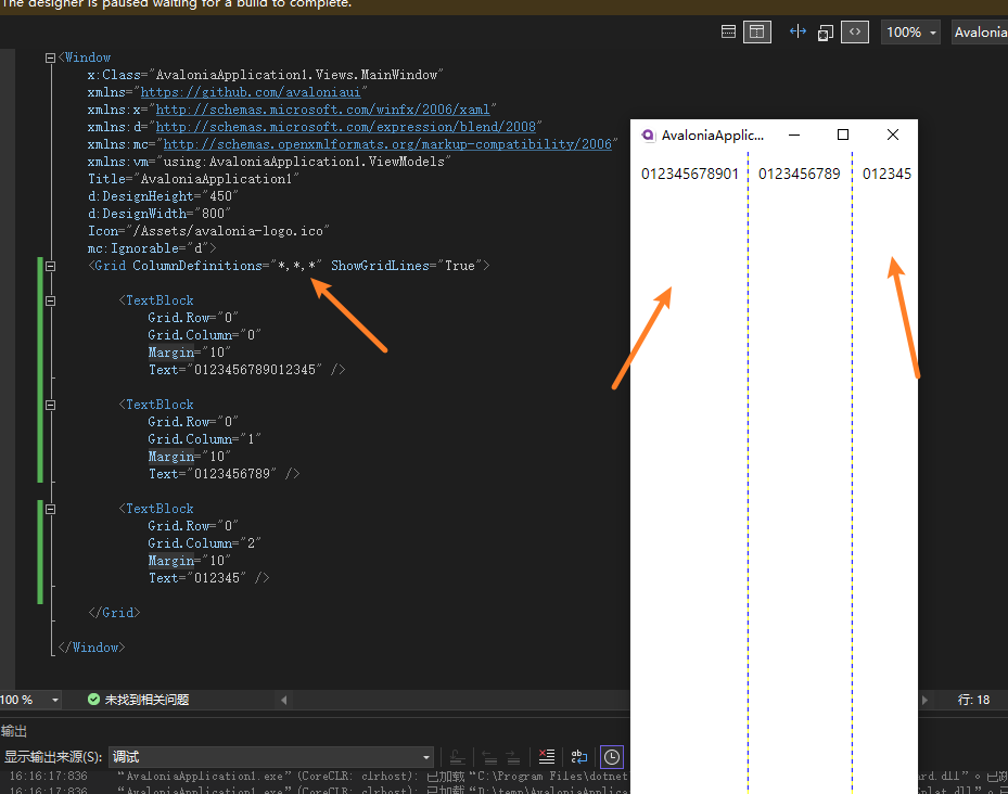 ColumnDefinitions="*,*,*" Uneven width distribution · Issue #11320 · AvaloniaUI/Avalonia · GitHub