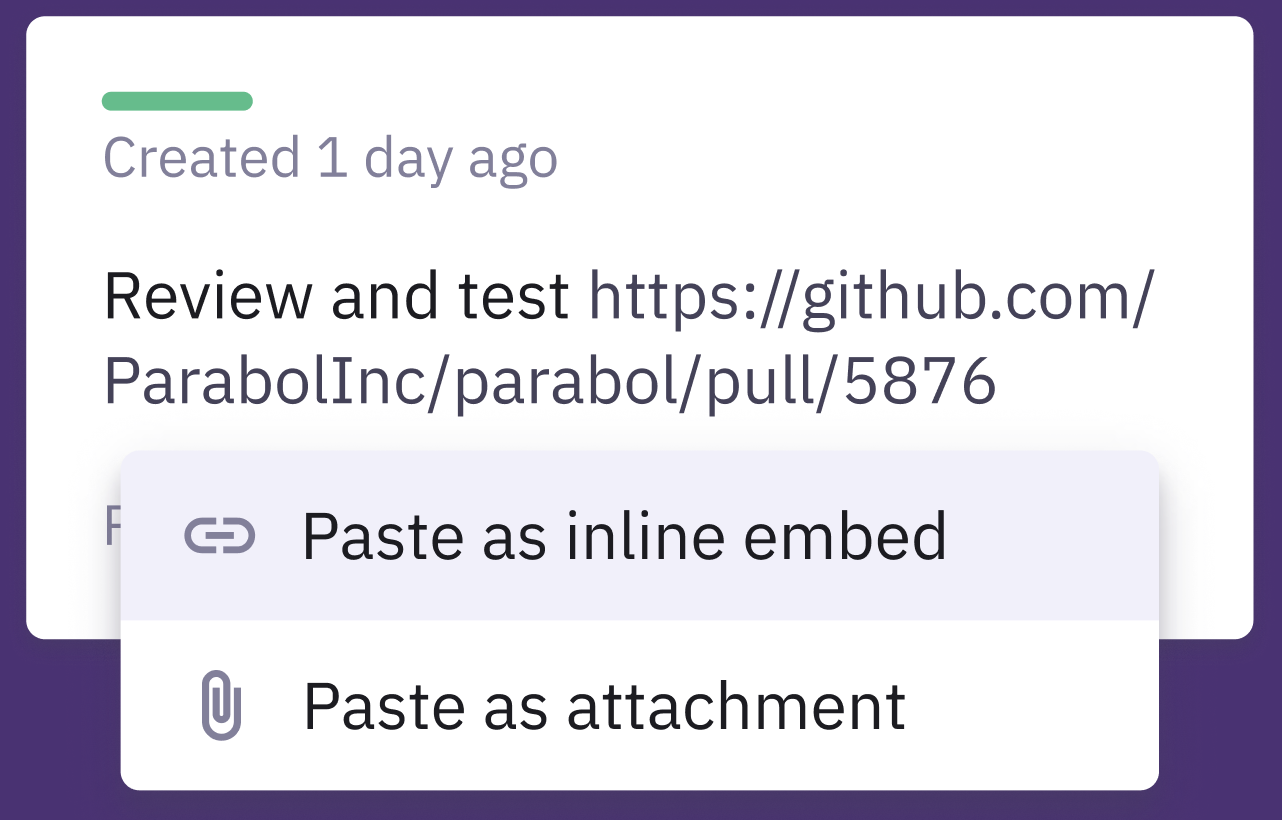 Attach integration links to task cards · Issue #5942 · ParabolInc/parabol · GitHub