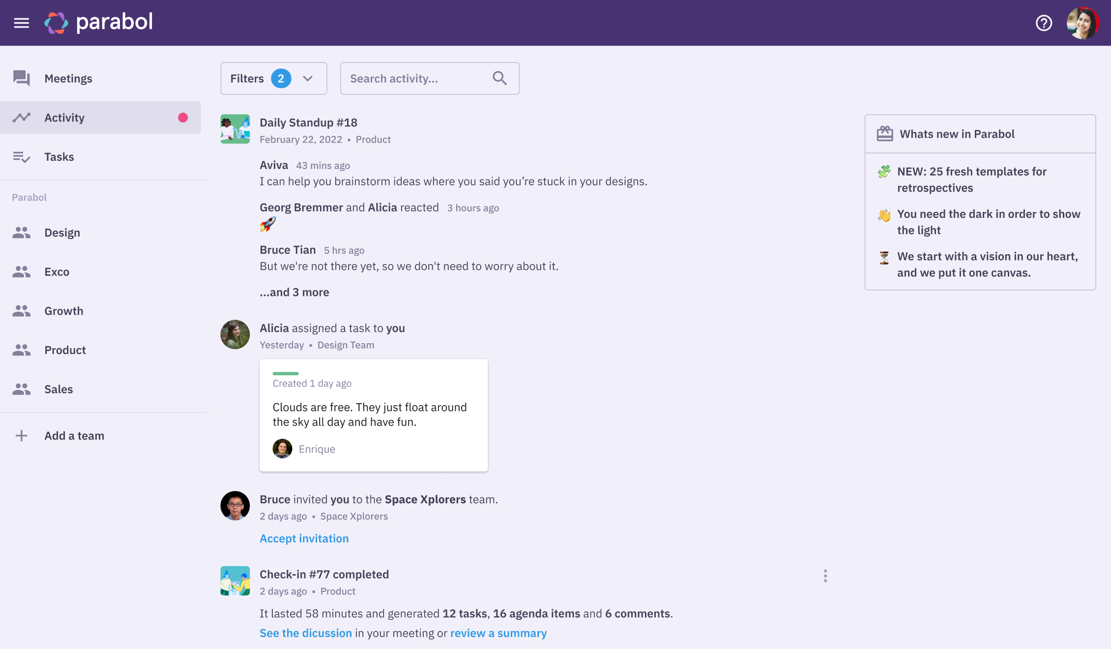 Designed notifications side sheet · Issue #6070 · ParabolInc/parabol · GitHub