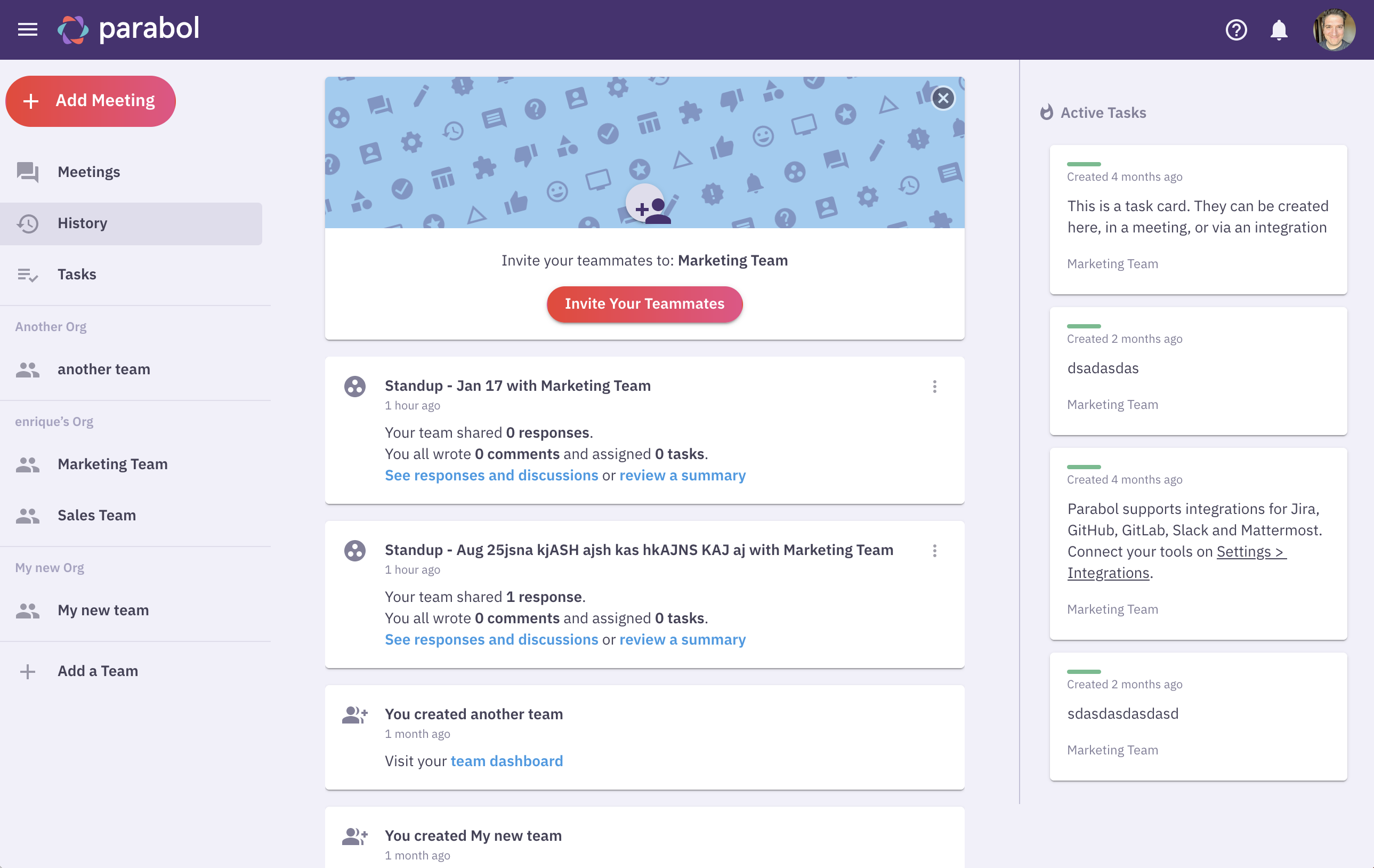 Change ‘Timeline’ to ‘History’ · Issue #7667 · ParabolInc/parabol · GitHub