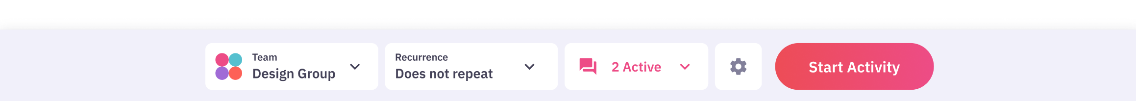 Activity library: explore alternative to show multiple settings (incld. recurrence) · Issue ...