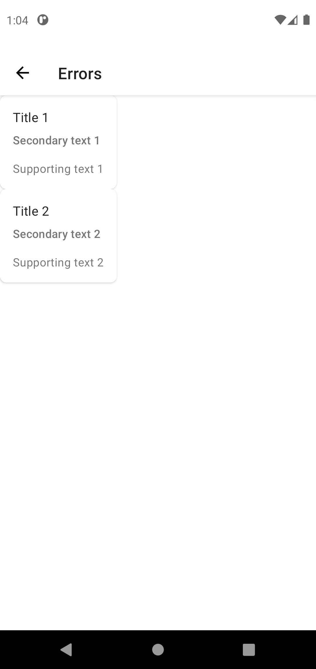 Improve display of errors in landscape · Issue #5082 · getodk/collect · GitHub