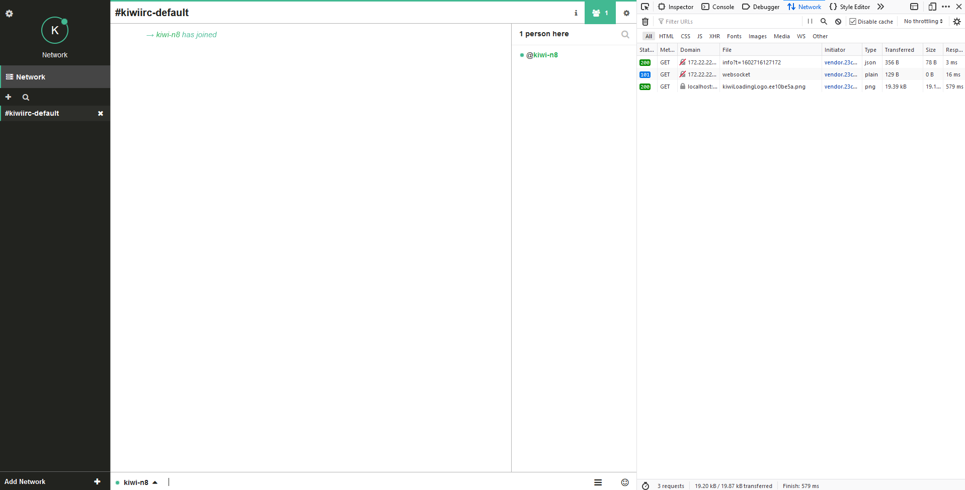 Cannot connect to local webircgateway server due to CORS · Issue #1427 · kiwiirc/kiwiirc · GitHub