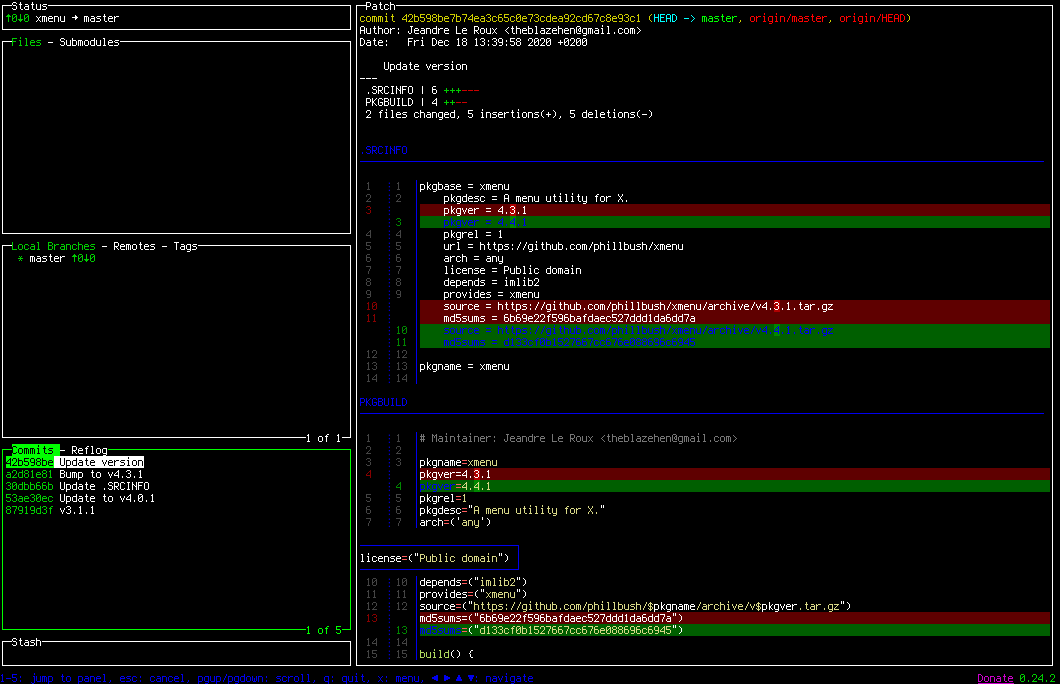 Doesn't show all colors that pager can support · Issue #1136 · jesseduffield/lazygit · GitHub