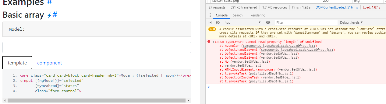 NgxBootstrap Typeahed Error on blur without typing any characters · Issue #5808 · valor-software ...