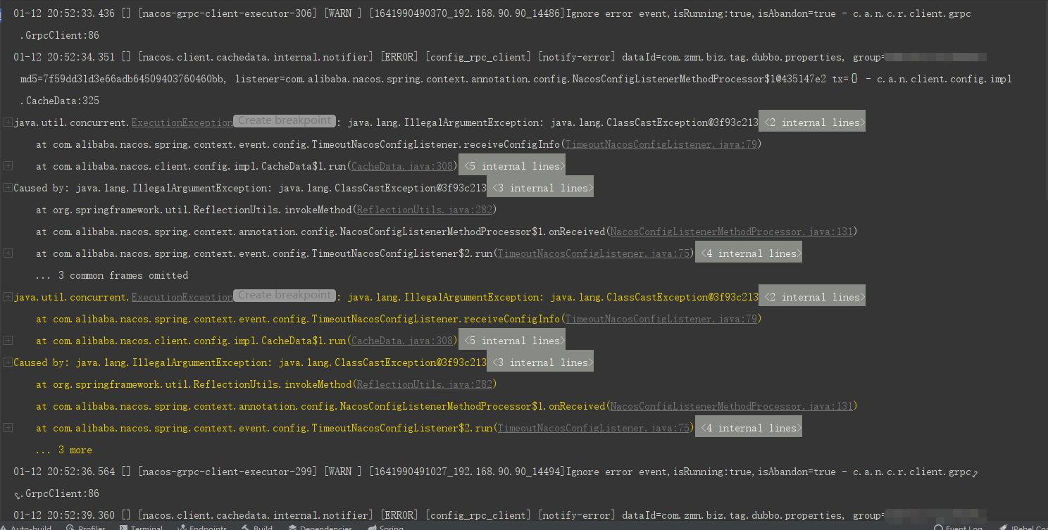 Dynamically Modify Parameters Will Throw Exception After Upgrading The 1603