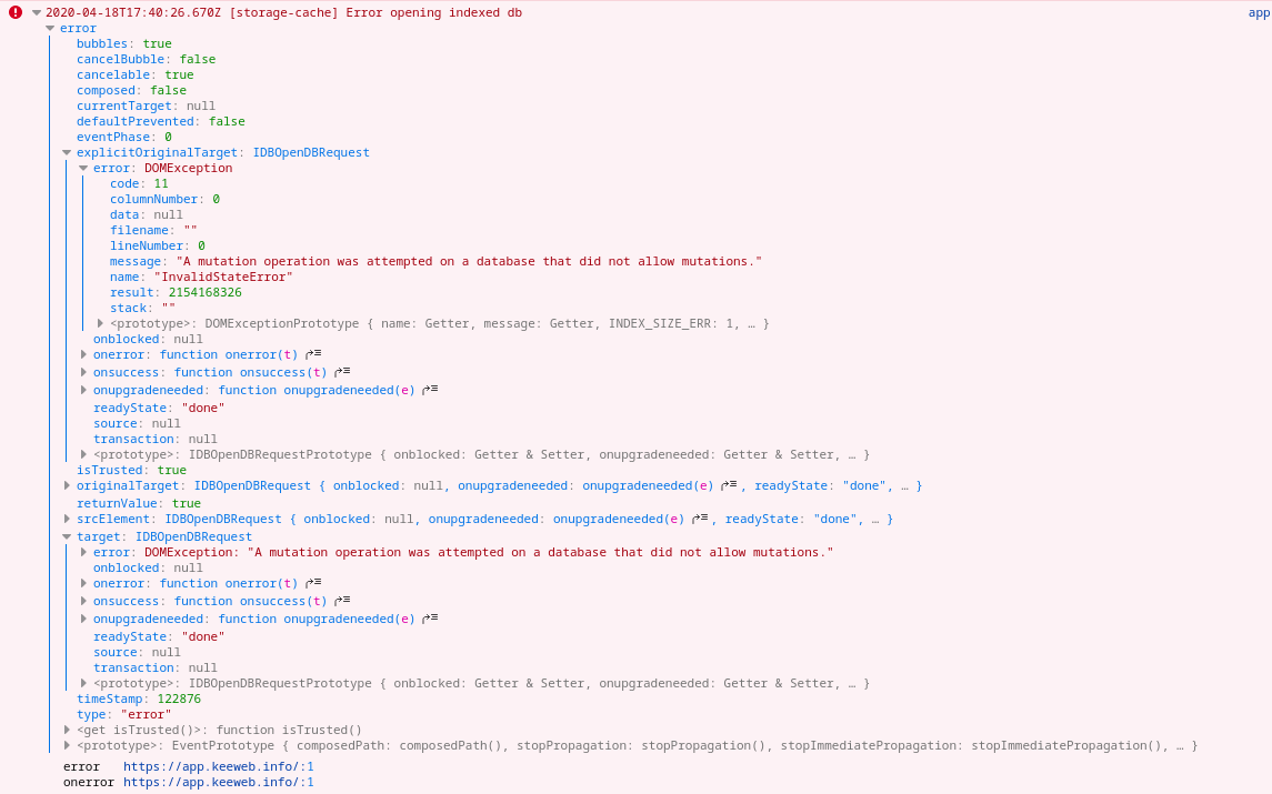 Sync with GDrive not working due to DOM mutation · Issue #1467 · keeweb/keeweb · GitHub