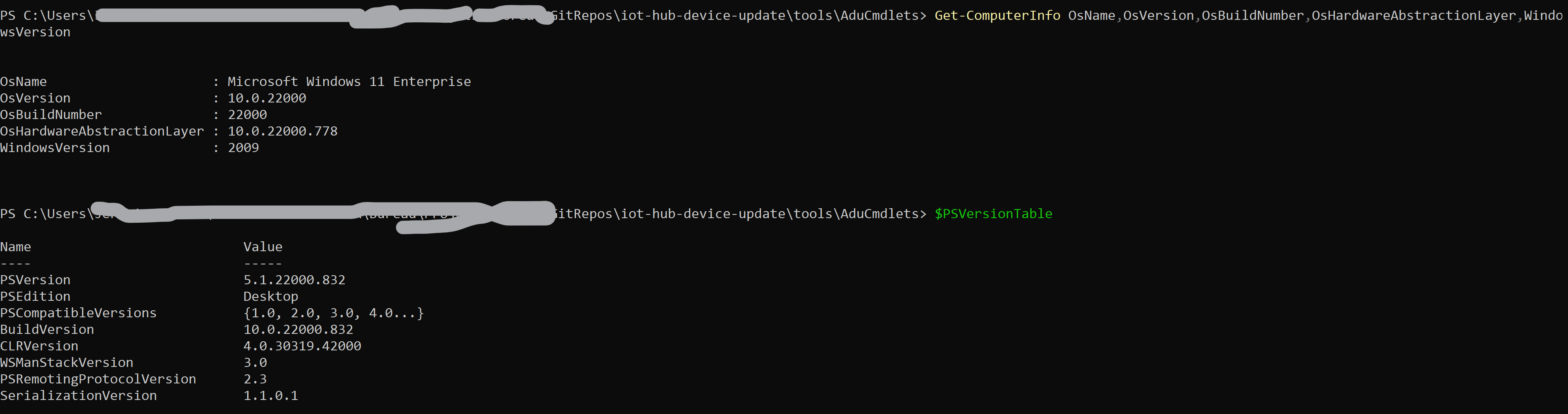 Cannot import module AduUpdate.psm1 · Issue #218 · Azure/iot-hub-device-update · GitHub