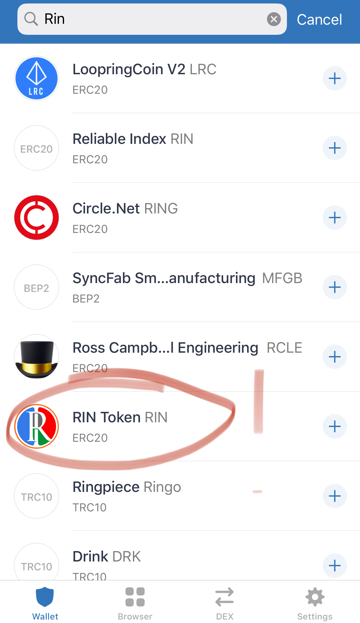 RIN Token Doesn't Appear in Search, Delisted Reliable Index hasn't ...