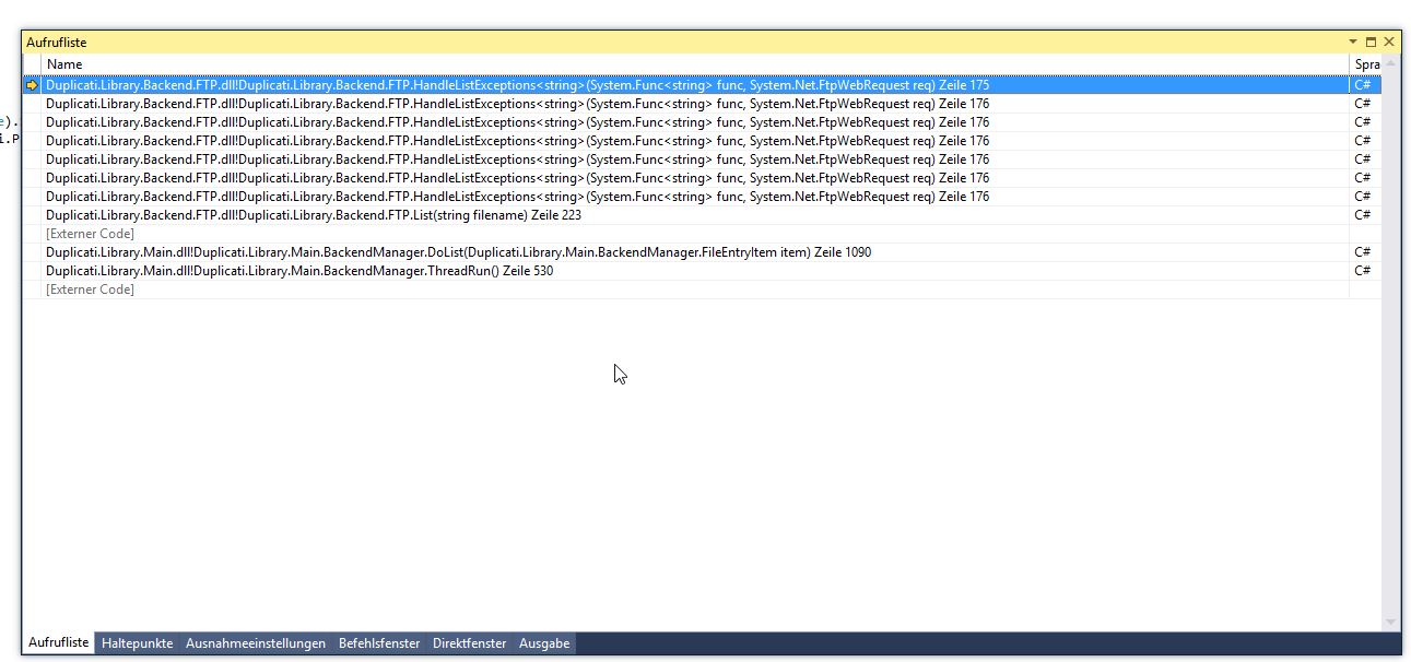 Stack overflow in FTP backend · Issue #2813 · duplicati/duplicati · GitHub