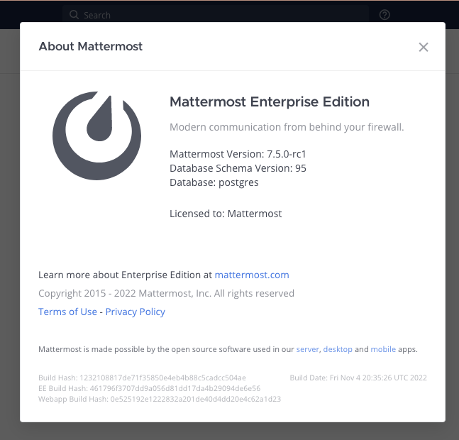 Bug: About Mattermost modal styling is incorrect · Issue #4168 · mattermost-community/focalboard ...