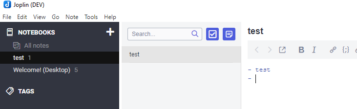 Tab doesn't indent when in non-empty list items · Issue #4470 · laurent22/joplin · GitHub
