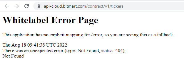 Bitmart It Seems Bitmart Is Going Through With Discontinueing Their Tickers Endpoint · Issue 2781