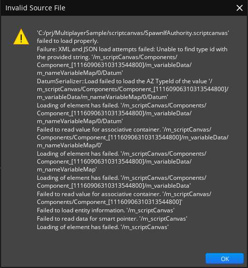 Unable to Open Script Canvas · Issue #9220 · o3de/o3de · GitHub