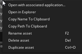 Asset Browser Right Click Context Menu Doesn't Work when Filtering · Issue #10851 · o3de/o3de ...