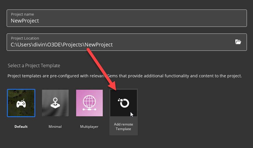 Project Manager: Remote Template Add Button Disabled · Issue #12069 · o3de/o3de · GitHub