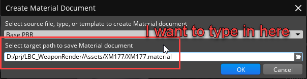 Create Material Document: As a Dev I want to Type My Own File Path ...