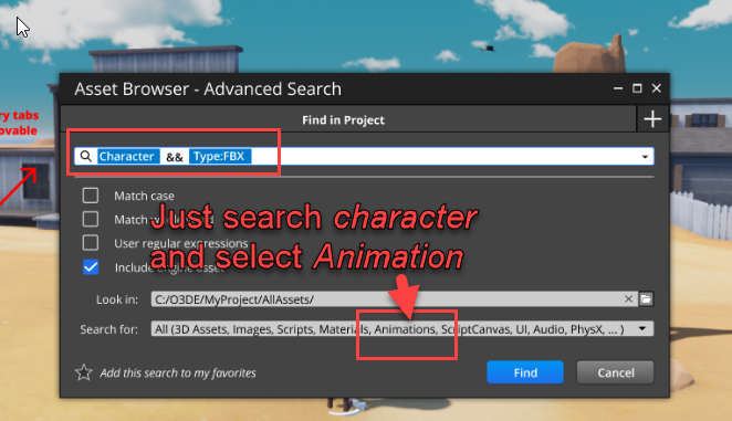 Advanced Search View: Switch into AB advanced search mode · Issue #12941 · o3de/o3de · GitHub