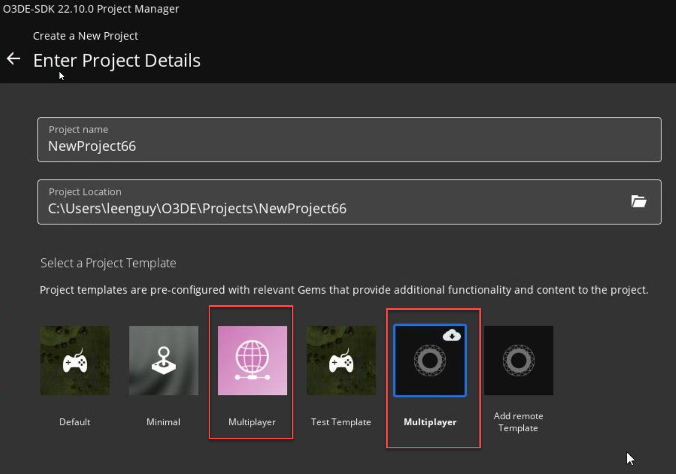 Projectmanager Project Template With Same Name Ui Quirk · Issue 13444 · O3deo3de · Github 1305