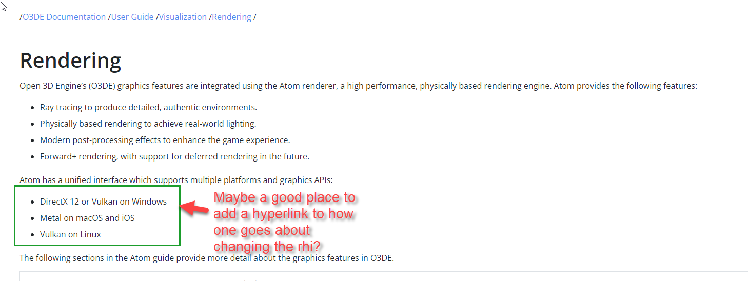 Documentation About Changing Render Hardware Interface · Issue #2195 · o3de/o3de.org · GitHub