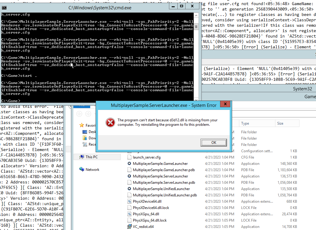 Graphics: D3d12.dll Loaded When Running Headless · Issue #15781 · o3de/o3de · GitHub
