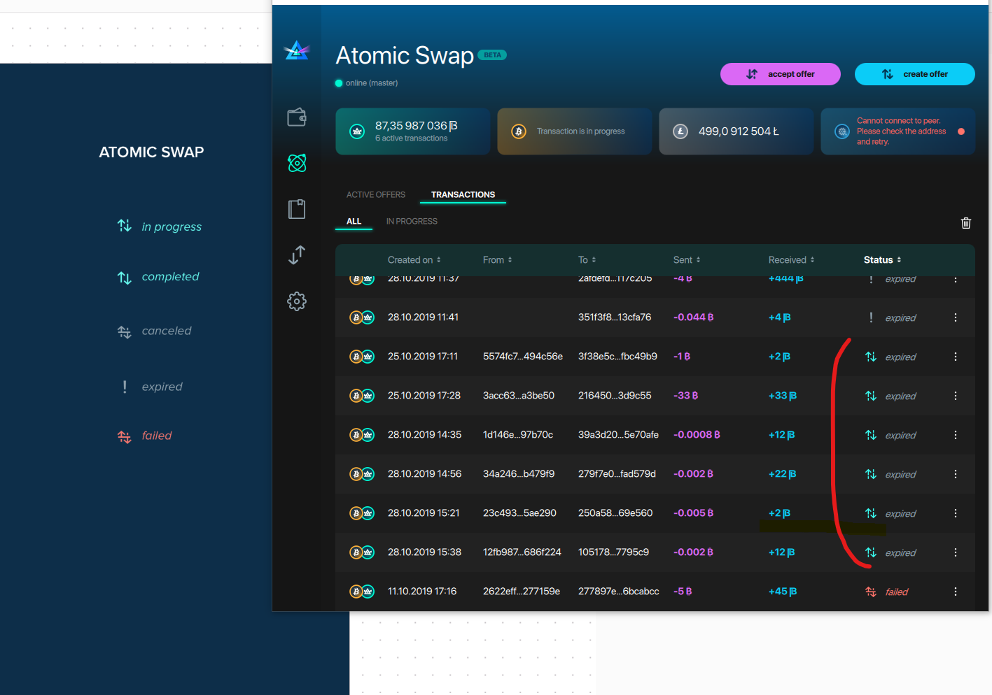 UI AtomicSwap status label and string are different · Issue #1041 · BeamMW/beam · GitHub