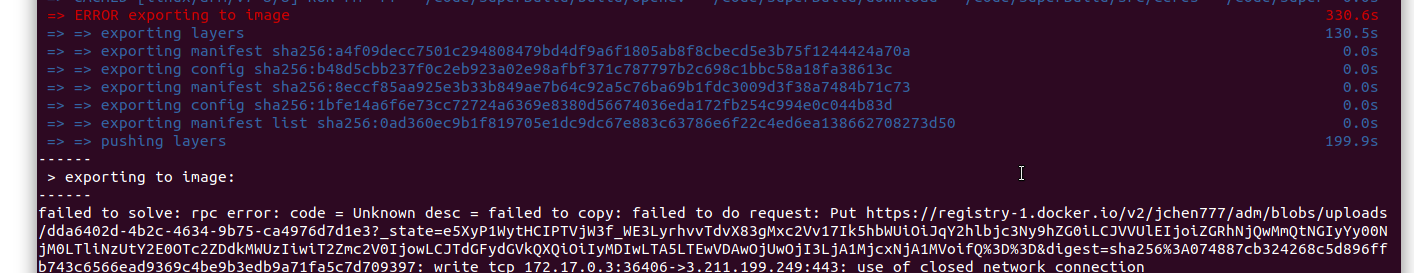 Push Error Closed Connection · Issue 388 · Dockerbuildx · Github