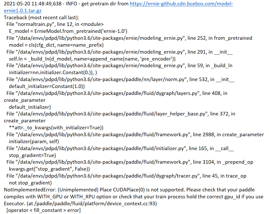 单机多卡训练时加载预训练模型出错 · Issue #679 · PaddlePaddle/ERNIE · GitHub