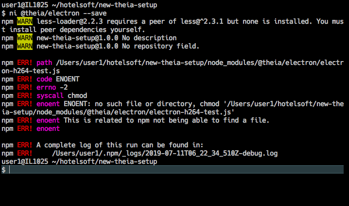 Error while installing @theia/electron, node v12.2.0 npm 6.9.0 macOS · Issue #5690 · eclipse ...
