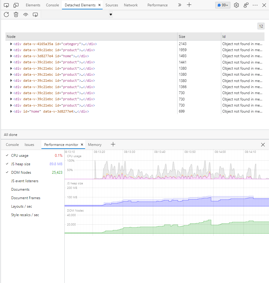 [BUG] Memory leak with lazy loaded images · Issue #2400 · vuestorefront/storefront-ui · GitHub