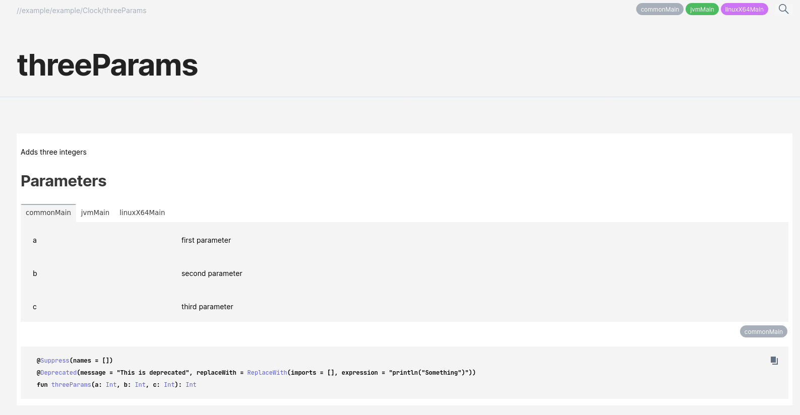 Redundant tabs for params in divergent function · Issue #962 · Kotlin/dokka · GitHub