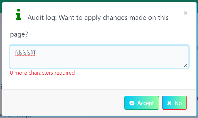 bug: issues in the popup to take audit comments · Issue #165 · GluuFederation/flex · GitHub