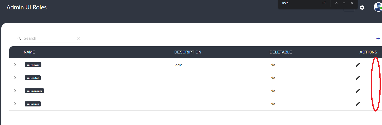fix (admin-ui): delete button is not visible in User list form · Issue ...