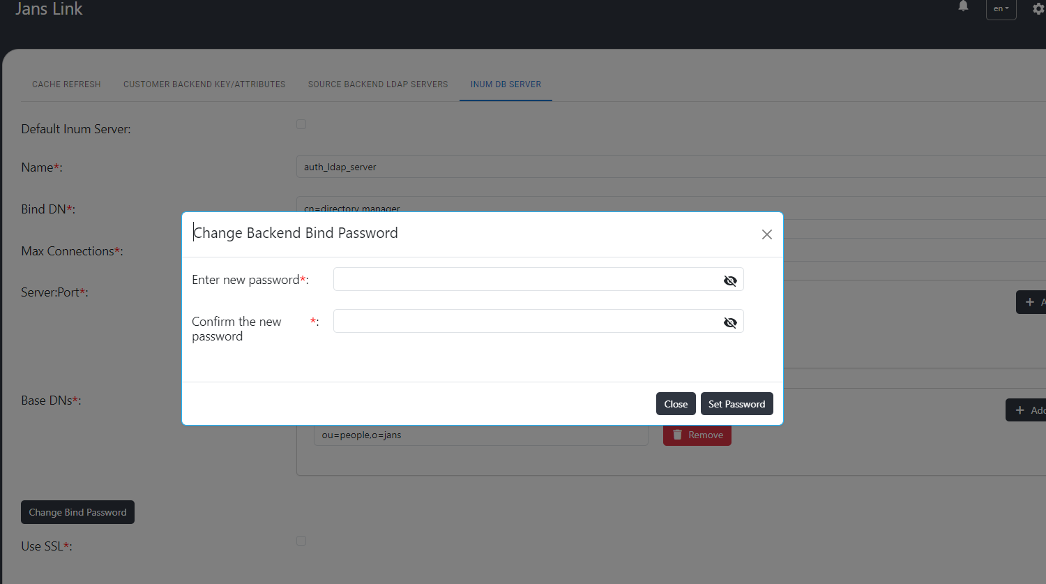 fix(admin-ui): change bind password not working · Issue #1214 · GluuFederation/flex · GitHub