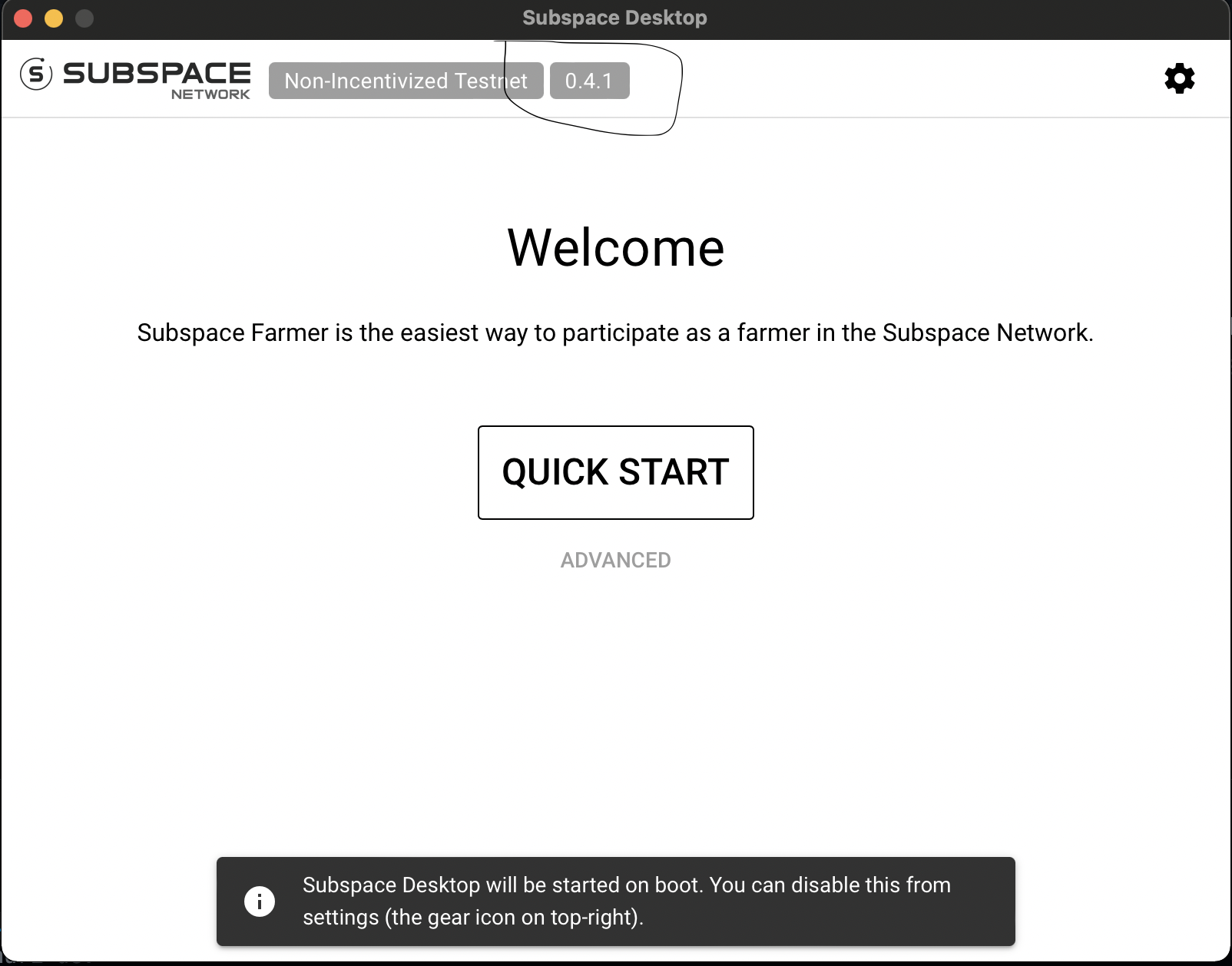 Show version of the app in the mainmenu · Issue #179 · autonomys/subspace-desktop · GitHub