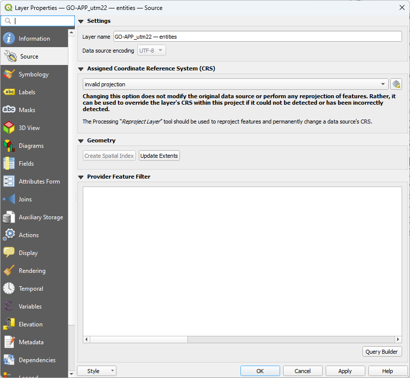 Export Layers to DXF does not maintain the CRS of the new dxf file ...