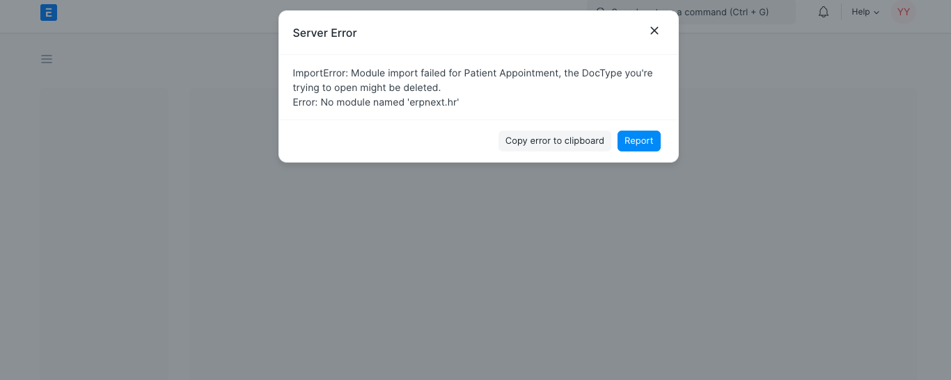 Error While Loading Patient Appointment Doctype Issue PythonTechWorld