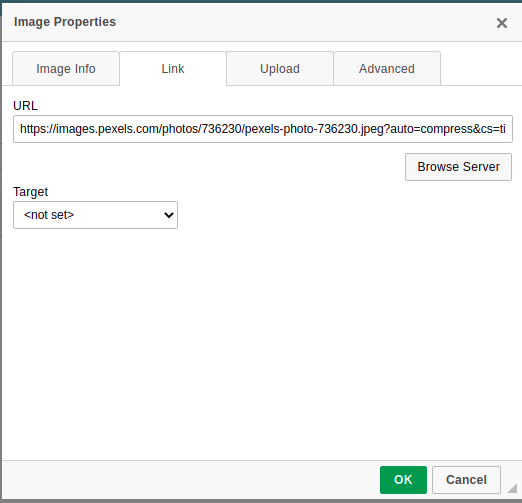 Issue with image uploading via link tab · Issue #628 · django-ckeditor/django-ckeditor · GitHub