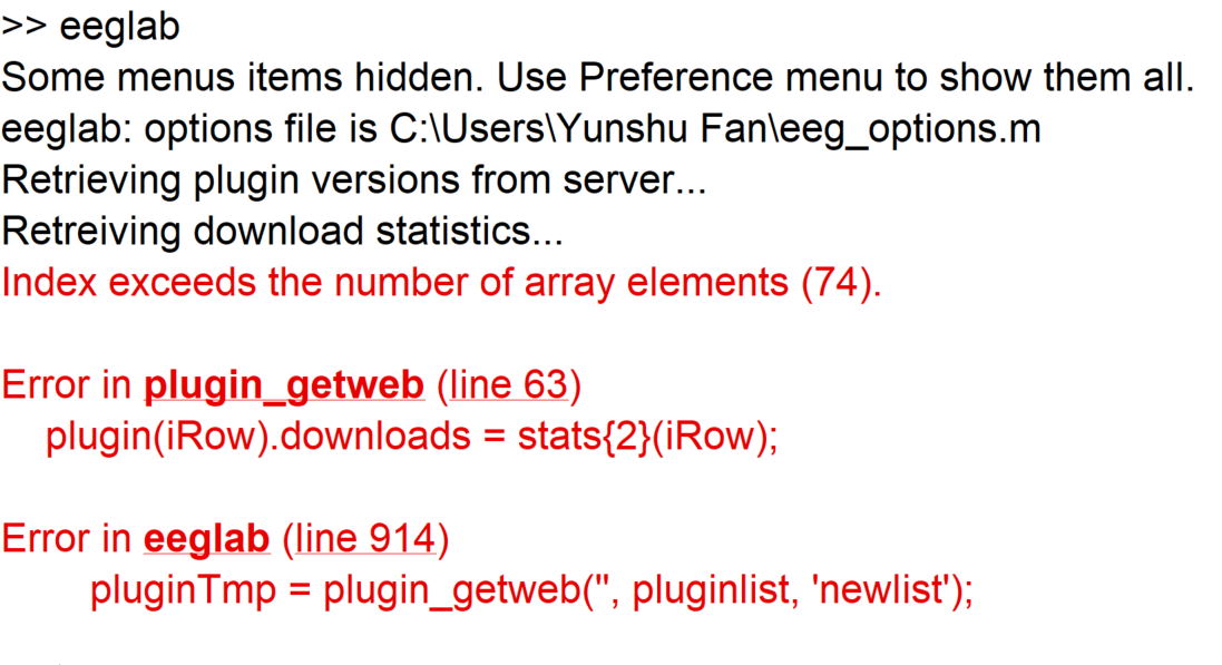 issue with plugin_getweb · Issue #386 · sccn/eeglab · GitHub