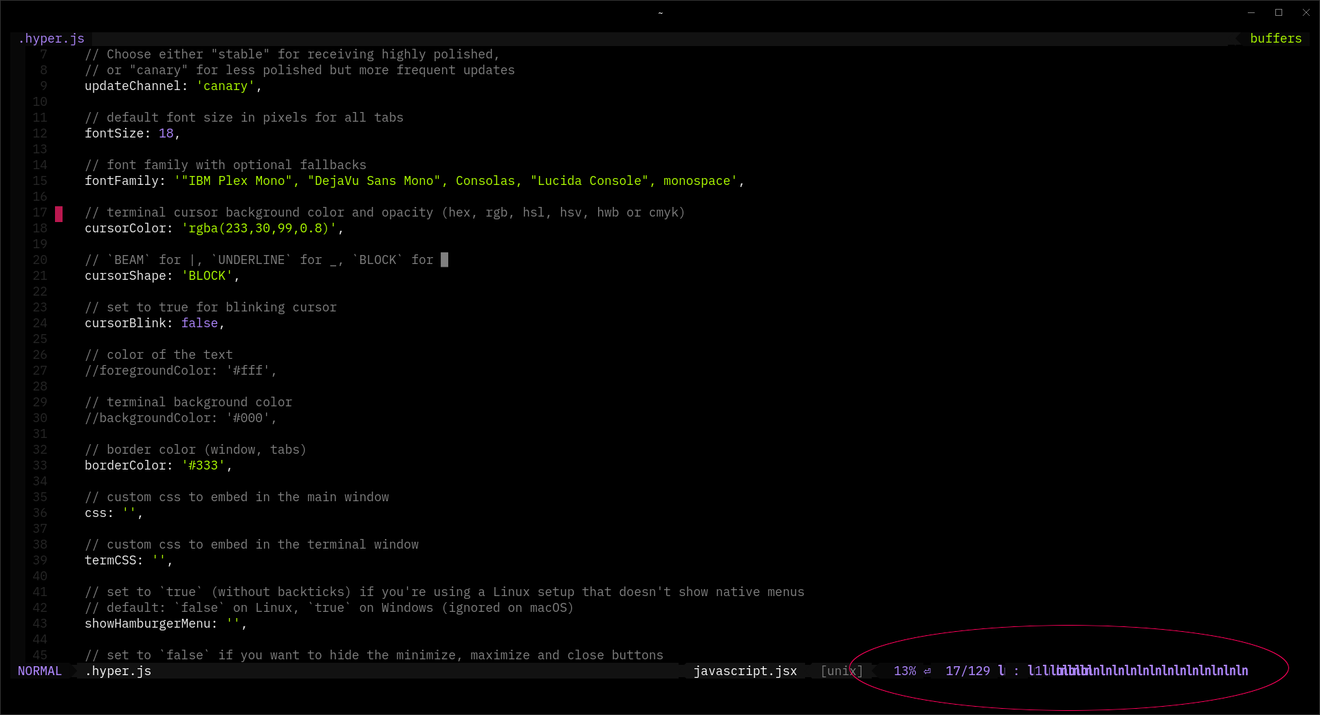 Invasive "ln" character in (neo)vim when using WSL/Hyper · Issue #1886 · vercel/hyper · GitHub