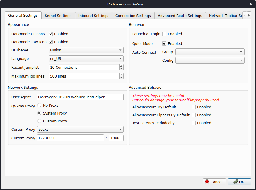 kali linux Qv2ray not working · Issue #588 · Qv2ray/Qv2ray · GitHub