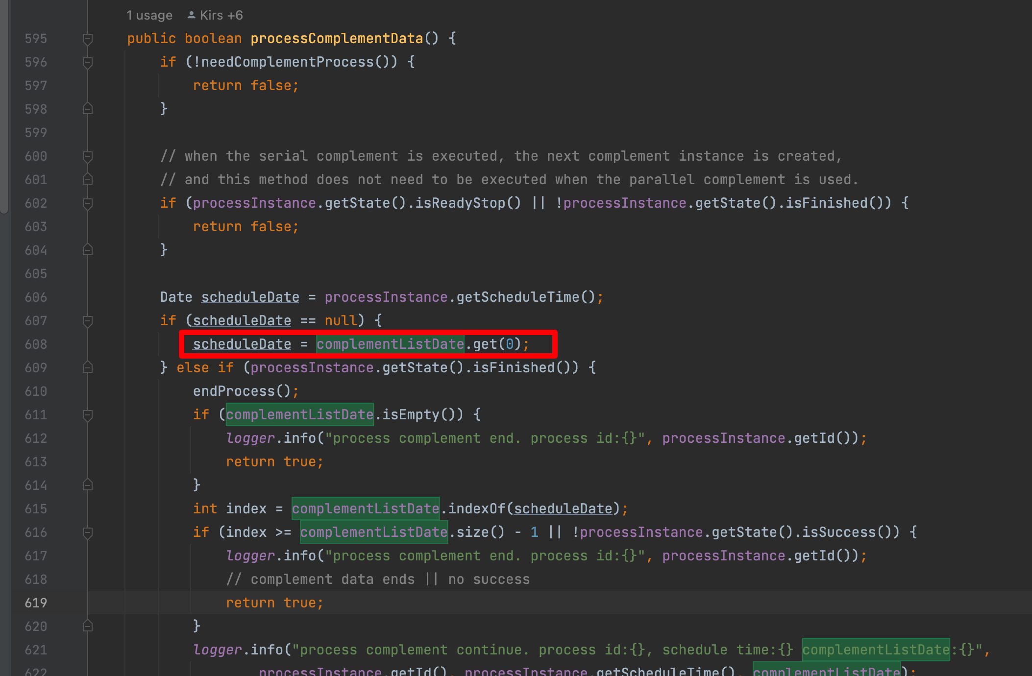 [bug] [master] Scheduling Time Output Failed When Complementing Numbers Reporting Null Pointer
