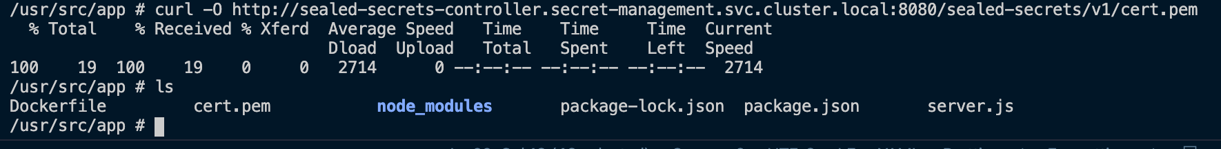 Unable to retrieve signing certificate from path /sealed-secrets/v1/cert.pem · Issue #418 ...