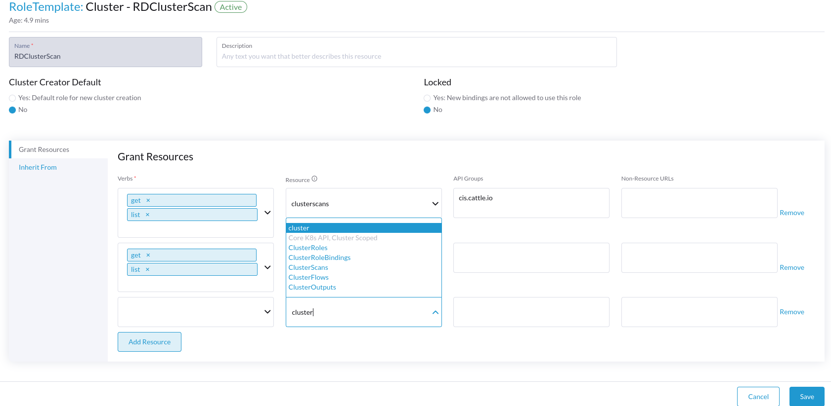 clusterscanreports resource not visible in the drop down list of resources · Issue #7035 ...