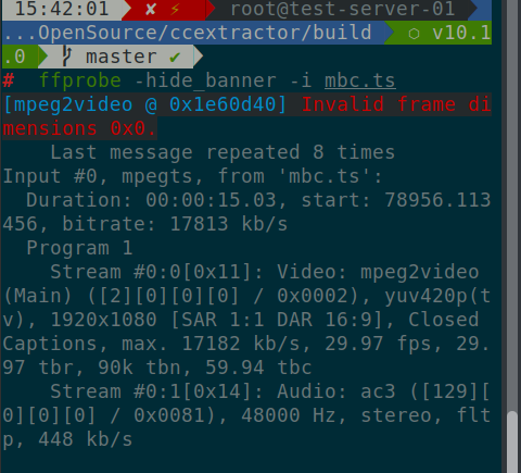 [BUG] Error: Parameter -o1/o2 not understood. · Issue #973 · CCExtractor/ccextractor · GitHub