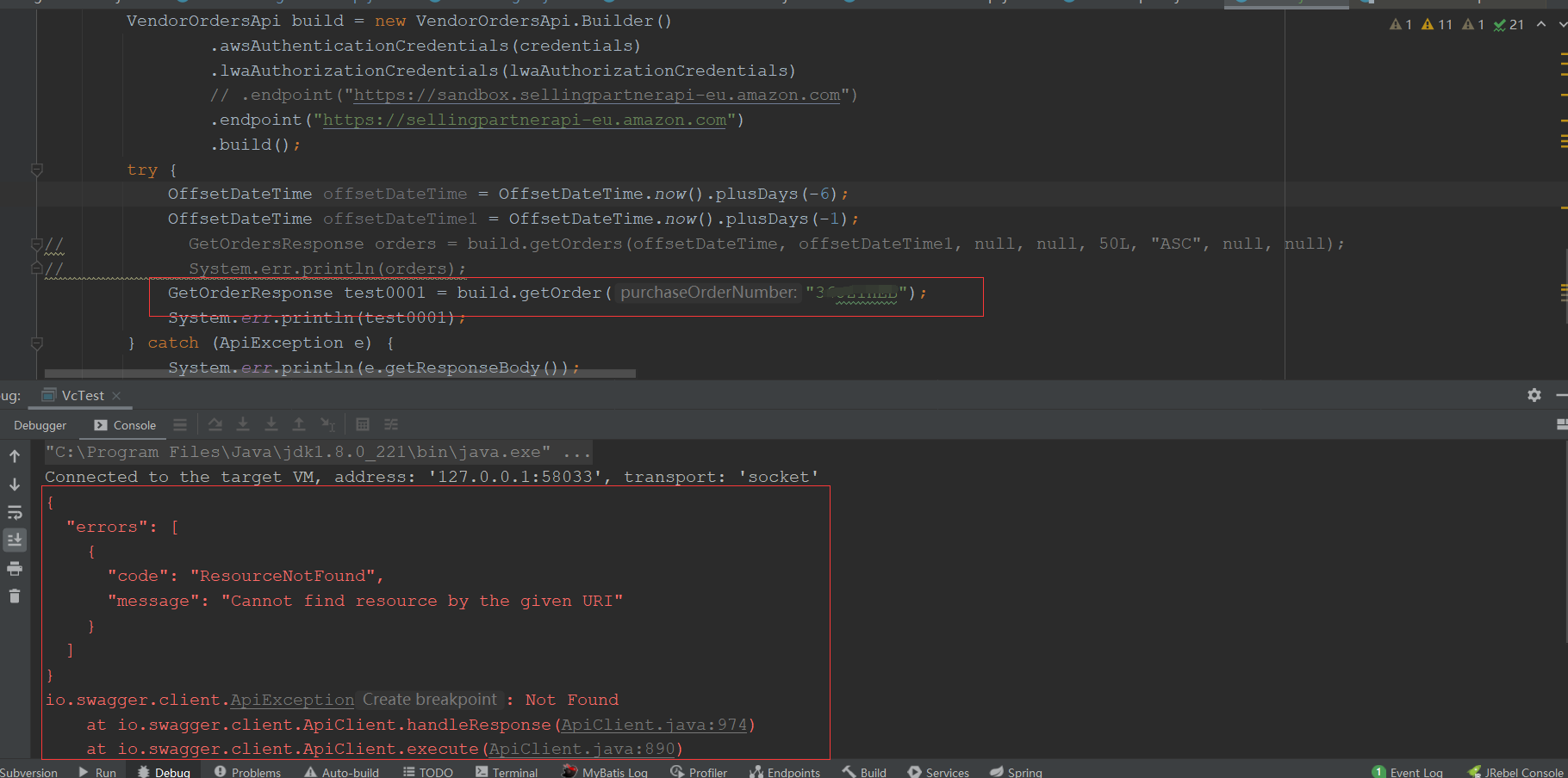 [BUG] vendor API PO Response ResourceNotFound · Issue #1822 · amzn/selling-partner-api-models ...