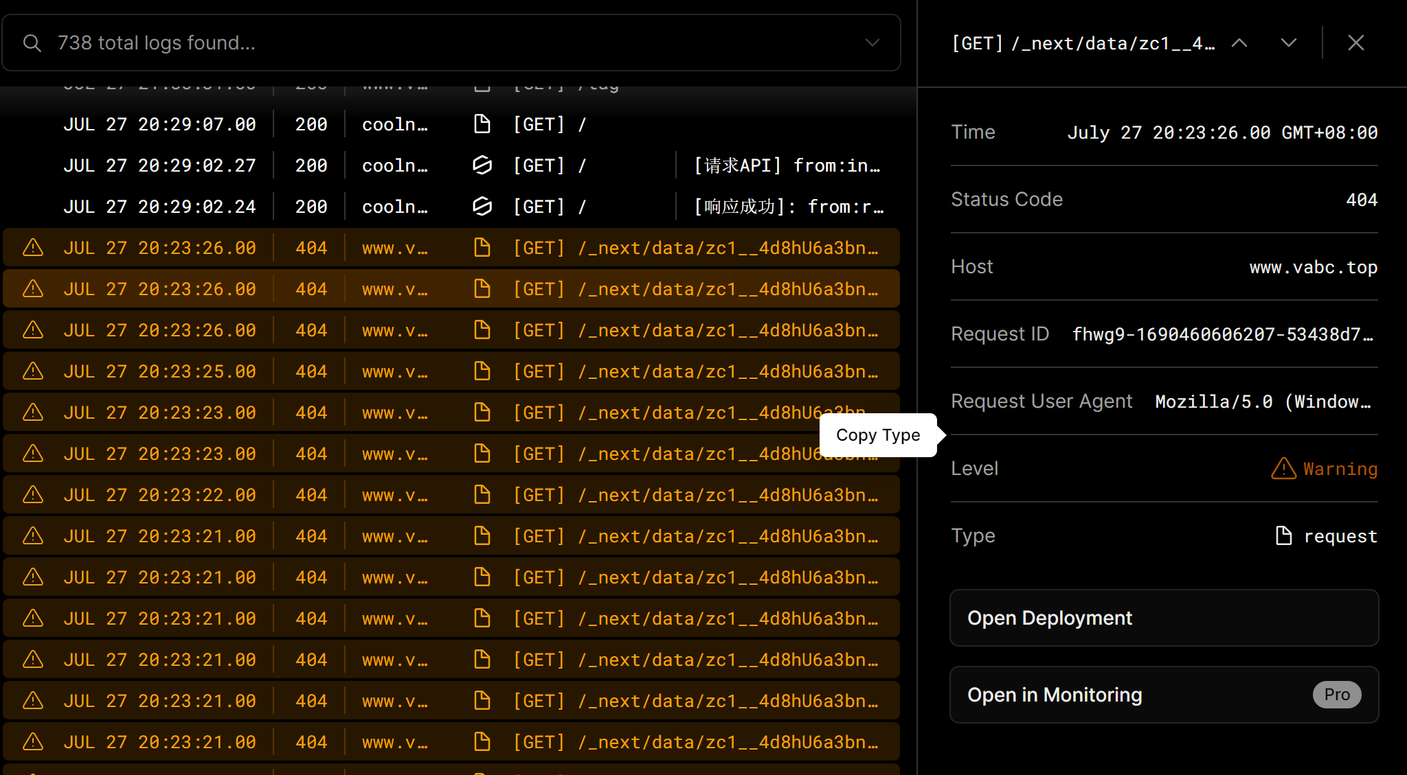 [运行日志] vercel 日志bug错误 · Issue #1356 · tangly1024/NotionNext · GitHub